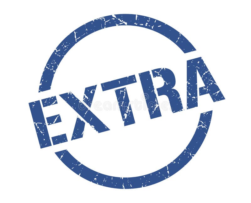 Extra stamp stock vector. Illustration of badge, template - 136960422