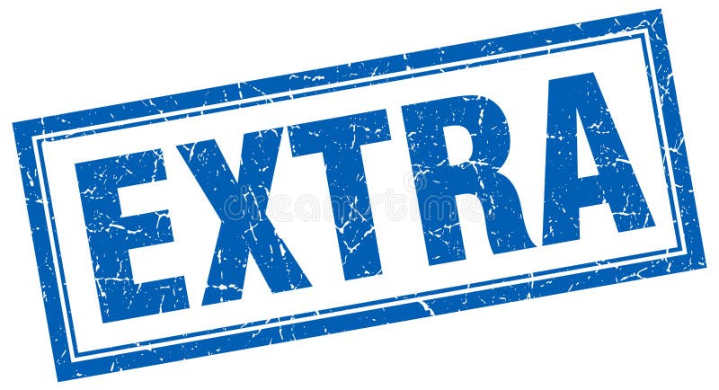 Extra stamp stock vector. Illustration of vector, sign - 125214515