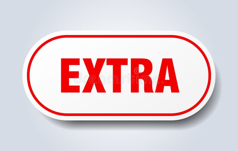 Extra sticker. stock vector. Illustration of price, vector - 158776204
