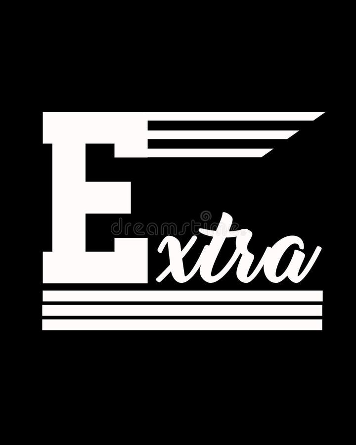 Extra Text Logo As a Trigger Stock Photo - Illustration of success ...