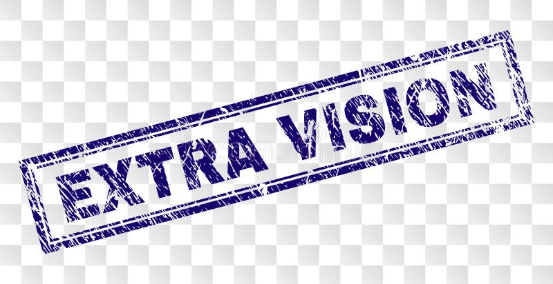 Grunge EXTRA VISION Rectangle Stamp Stock Vector - Illustration of ...
