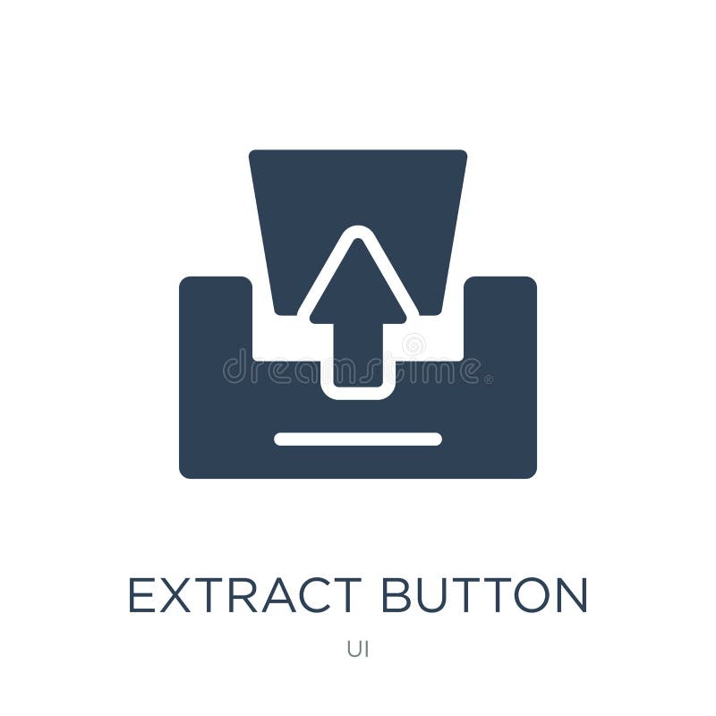 Extract Button Icon in Trendy Design Style. Extract Button Icon ...