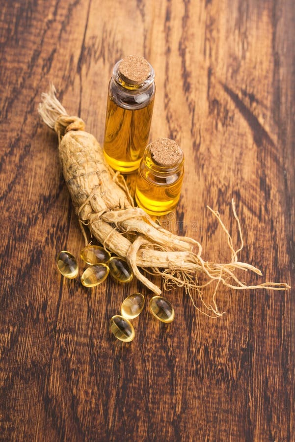 Extract of ginseng root stock photo. Image of herb, herbal - 117219222