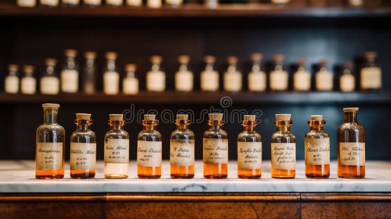 Extract herbal bottle stock illustration. Illustration of holistic ...