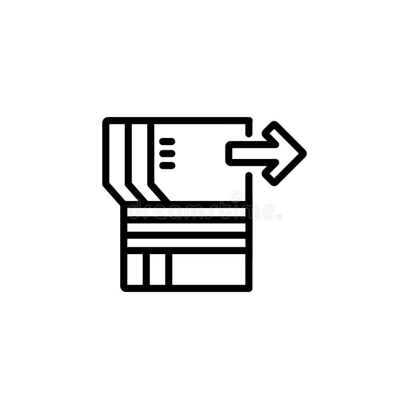 Extract Archive Line Icon, Outline Logo Illustration, Lin Stock ...