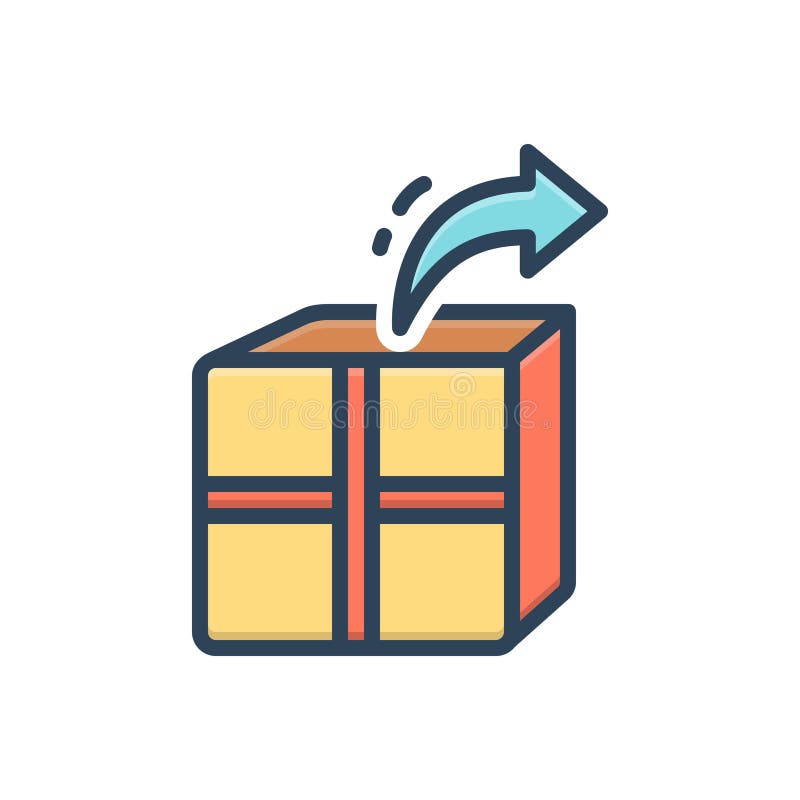 Color Illustration Icon for Extract, Product and Goods Stock ...