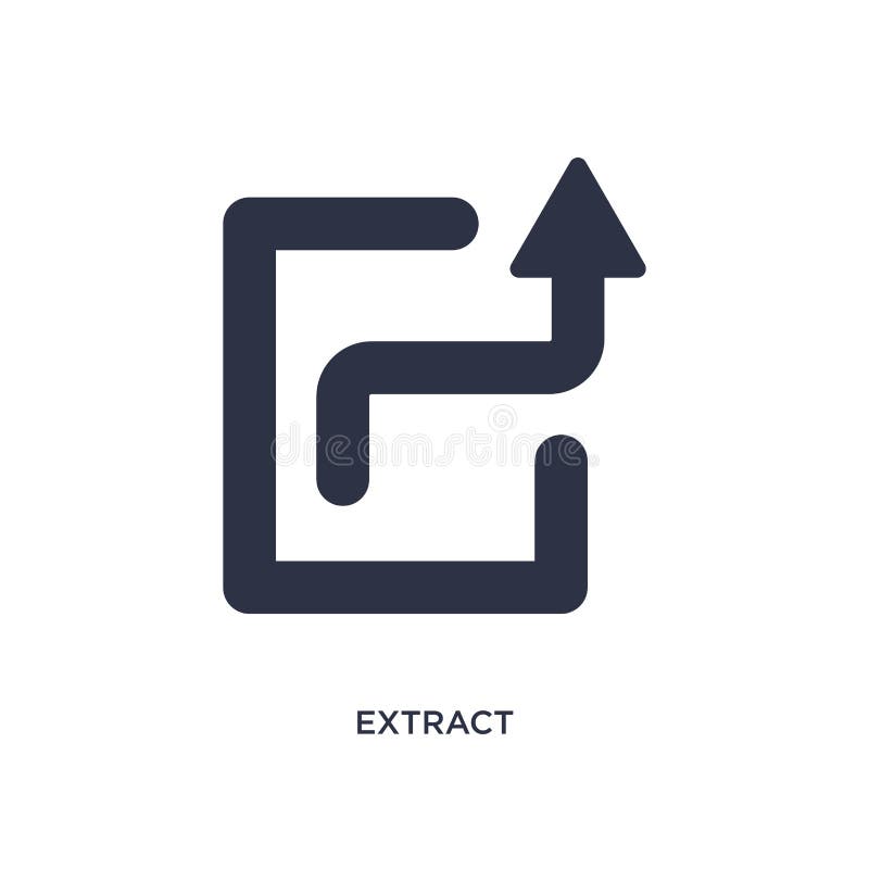 Extract Icon on White Background. Simple Element Illustration from ...
