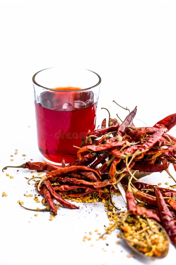 Extracted or Tincture of Red Pepper or Red Chilies with Its Flakes ...