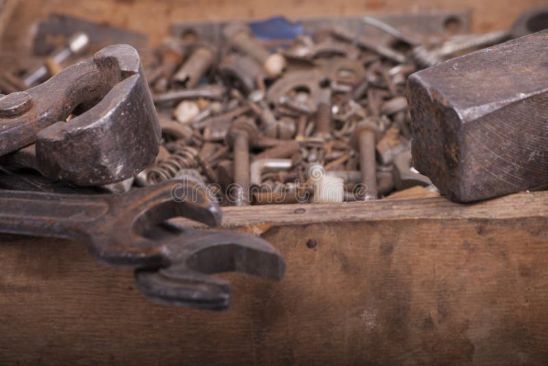 Extracteur De Clou, Marteau, Clé Photo stock - Image du outil, élément ...