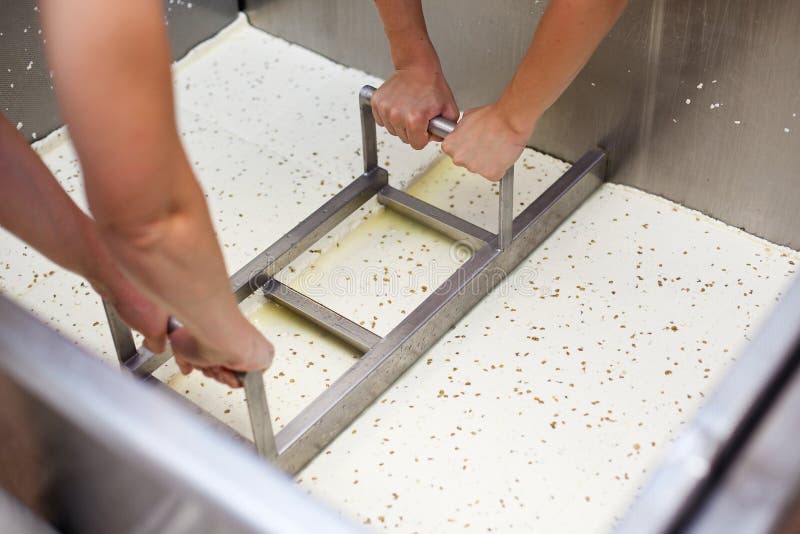 Vat Machine Draining Whey in a Cheesemaker Shop Stock Image - Image of ...