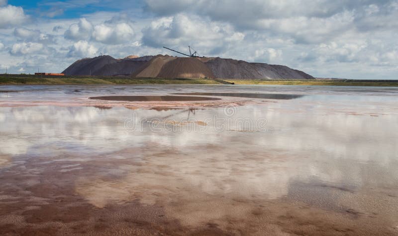 Extracting and Mining Potassium Salt. Salt Tailings Generated from ...