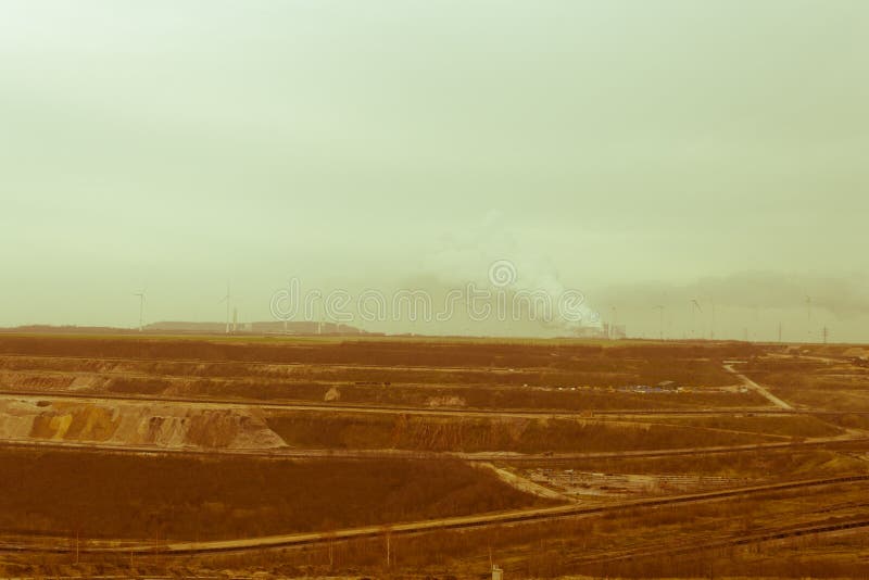 Extraction of Coal by the Open Method Stock Photo - Image of heavy ...