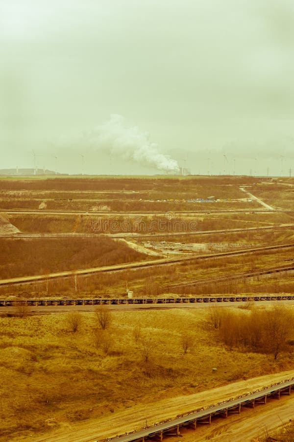 Extraction of Coal by the Open Method Stock Image - Image of heavy ...