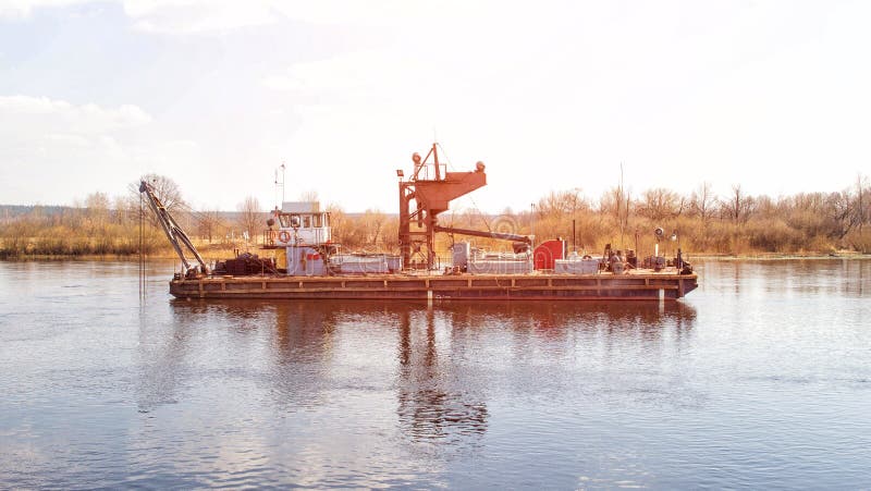 Construction of the River Drains. Construction Drains To Prevent ...