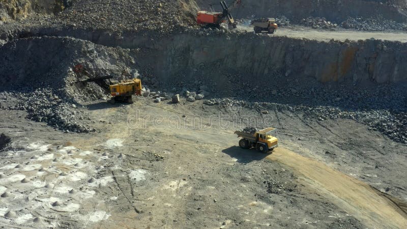 Extraction of Granite. Open Cast Mine. Stone Quarrying Stock Image ...