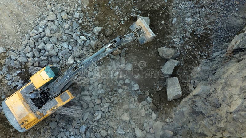 Extraction of Granite. Open Cast Mine. Stone Quarrying. Granite Quarry ...