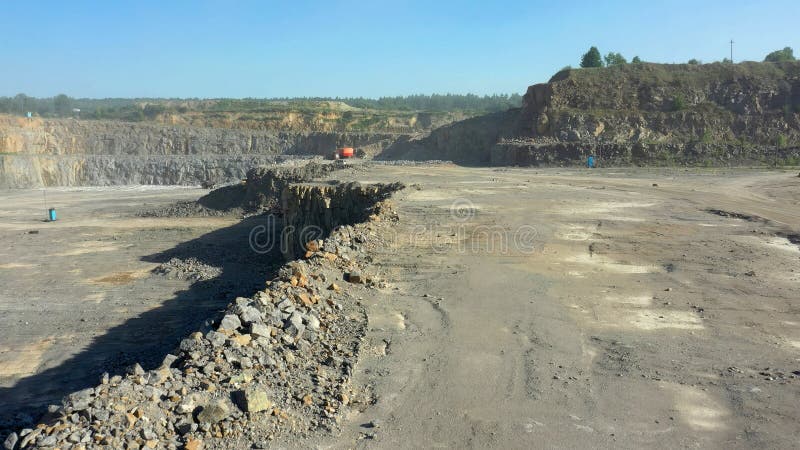 Extraction of Granite. Open Cast Mine. Stone Quarrying. Granite Quarry ...