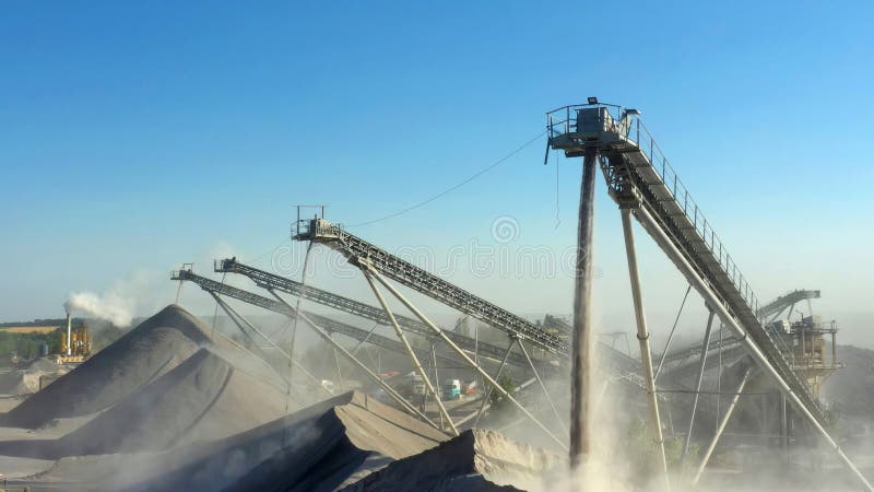 Extraction of Granite. Open Cast Mine. Stone Quarrying Stock Image ...