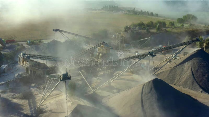 Extraction of Granite. Open Cast Mine. Stone Quarrying Stock Image ...