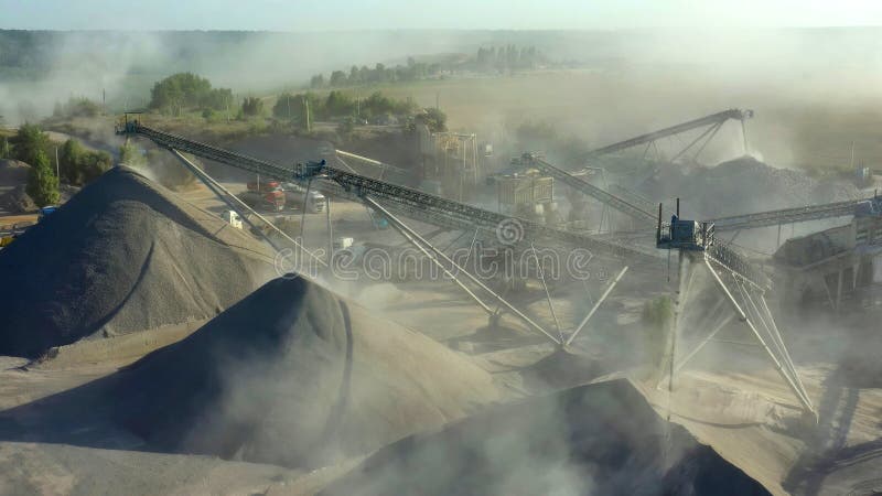 Extraction of Granite. Open Cast Mine. Stone Quarrying Stock Photo ...