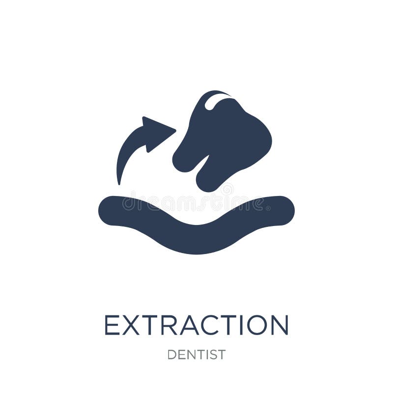Extraction Icon. Trendy Flat Vector Extraction Icon on White Background ...