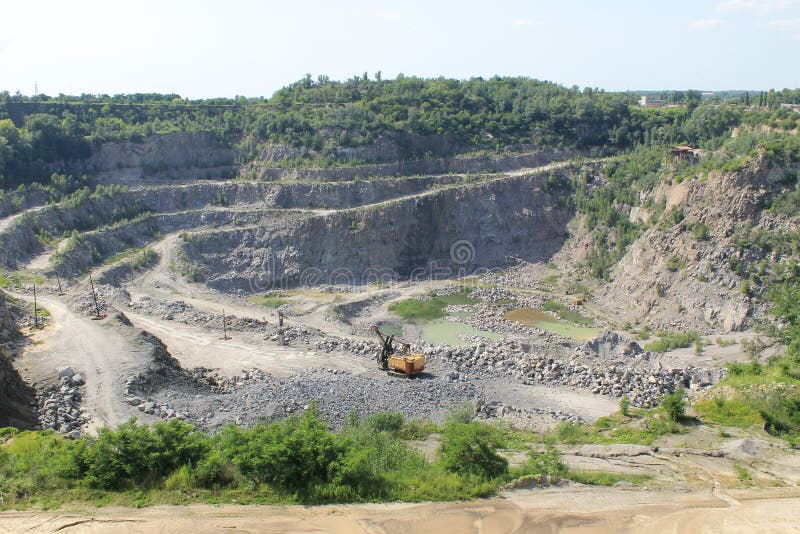 Extraction of Mineral Resources in the Quarry Stock Image - Image of ...