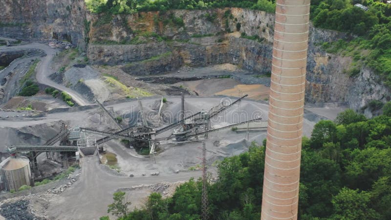 Extraction of Minerals Installation. Work Station. Digging. Working ...