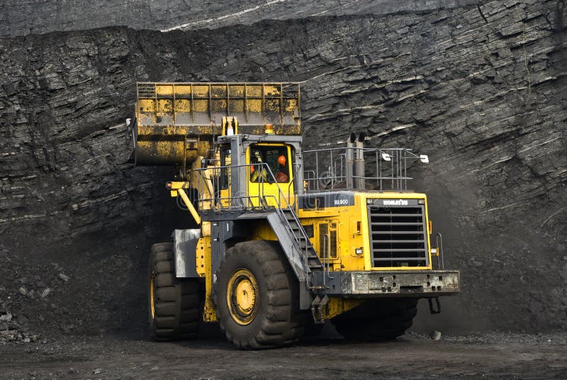 Big Loader on Coal stock photo. Image of electrical, cargo - 20435260