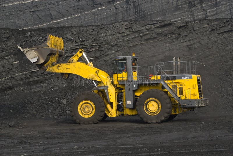 Big Loader on Coal stock photo. Image of electrical, cargo - 20435260