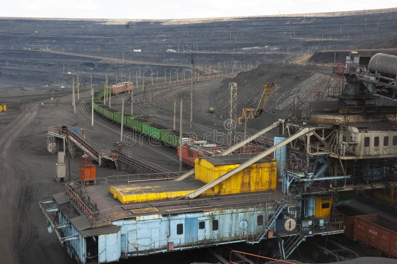 Open pit coal mine stock photo. Image of brown, black - 37473328