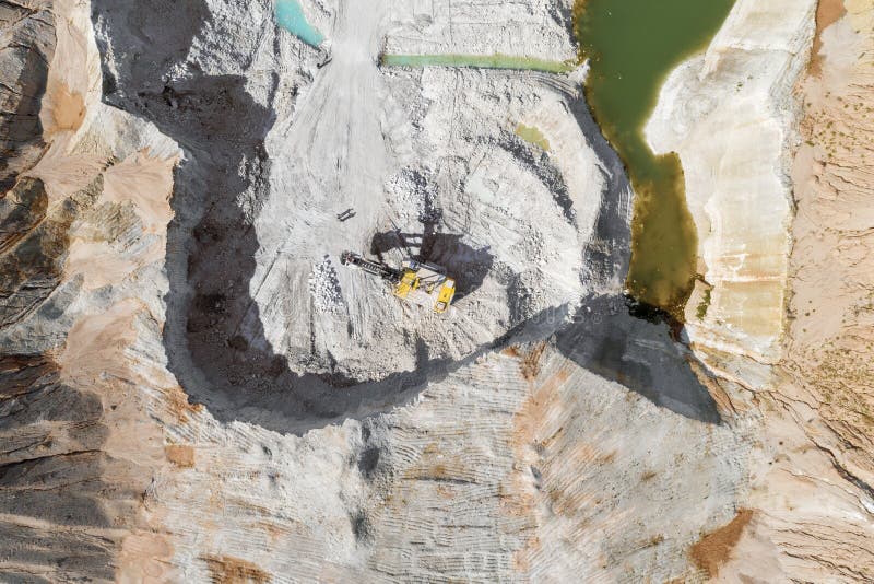 Extraction of Minerals by the Open Method. Mining, Extraction of Rocks ...