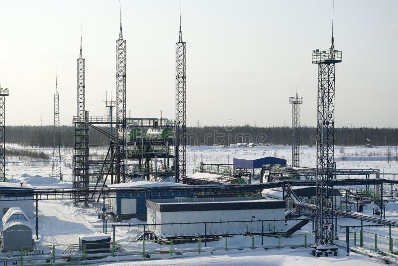 Extraction of oil stock image. Image of pipe, storage - 68411179