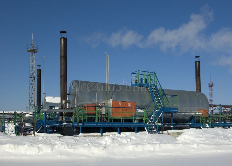 Extraction of oil stock image. Image of pipelines, industry - 68411507