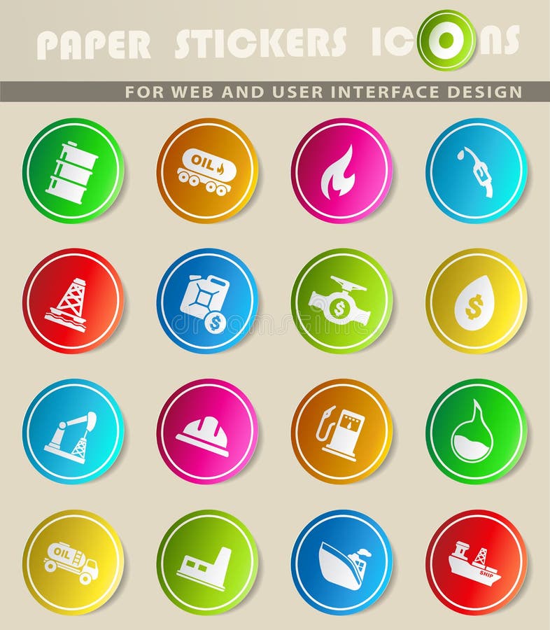 Extraction of oil icon set stock illustration. Illustration of helmet ...