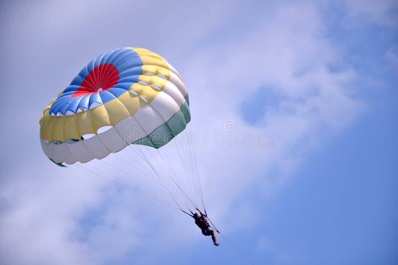 Extraction parachute stock photo. Image of draught, white - 9376224