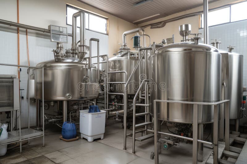 Extraction and Processing Plant, with Extraction Machines in Action ...