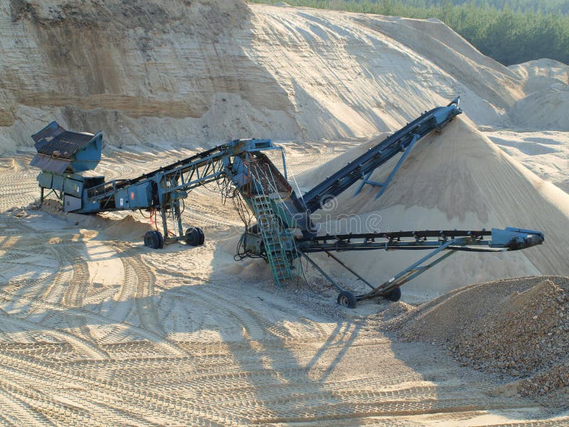 Extraction of sand stock image. Image of republic, construction - 38956989