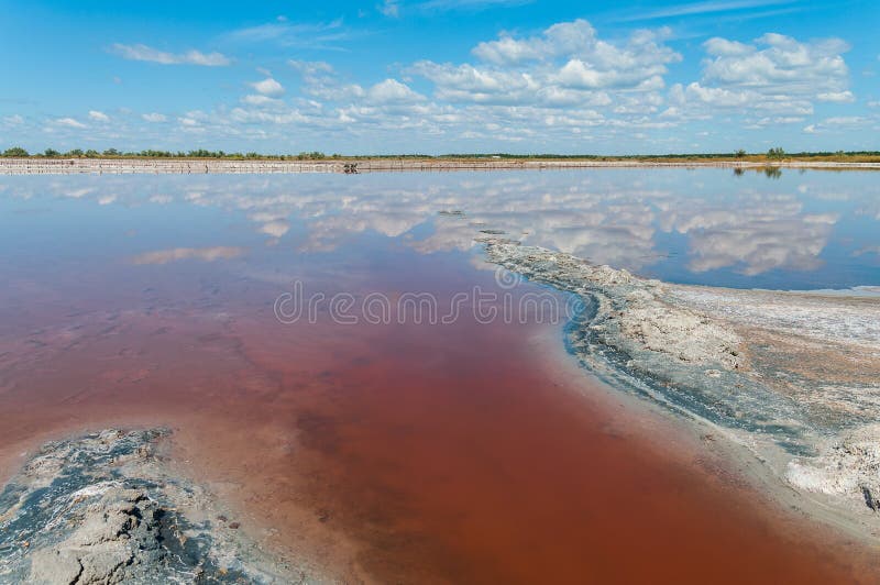 Extraction of sea salt stock image. Image of evaporation - 52710183