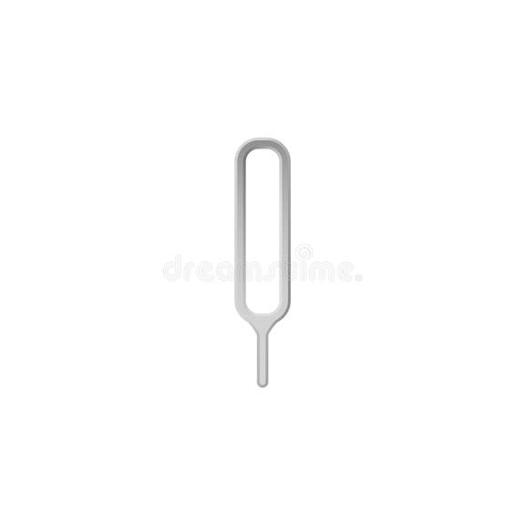 Extraction Tool for Sim Card Microchip Smartphone 3D Style Vector Icon ...