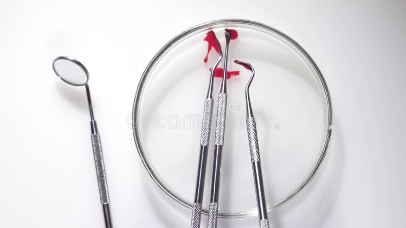 Extraction of Tooth with Dental Tools and Equipment on White Background ...