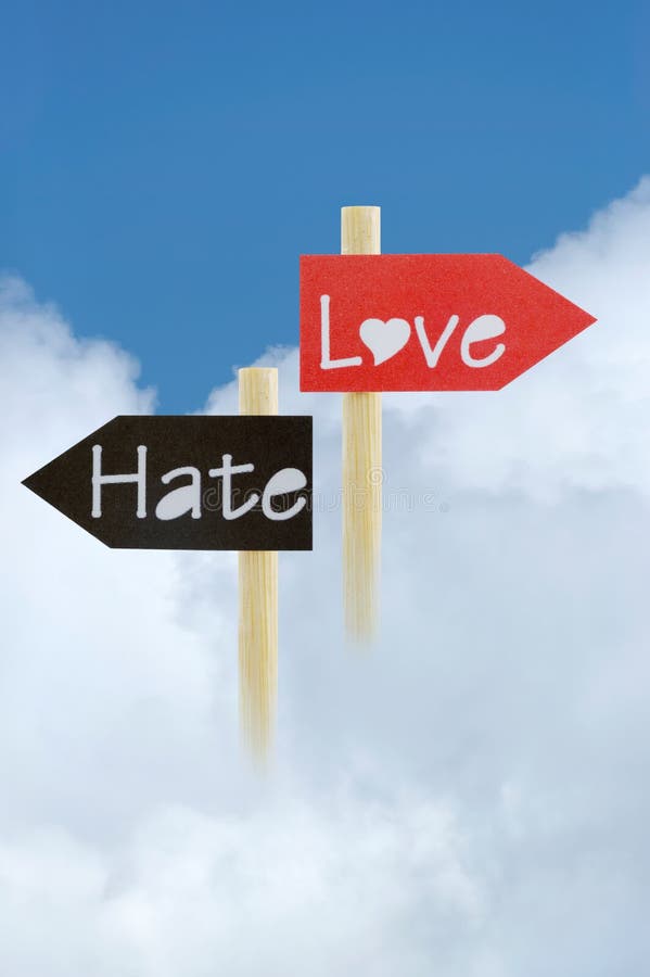 Amor Y Odio Emocionales Del Dilema Foto de archivo - Imagen de problema ...