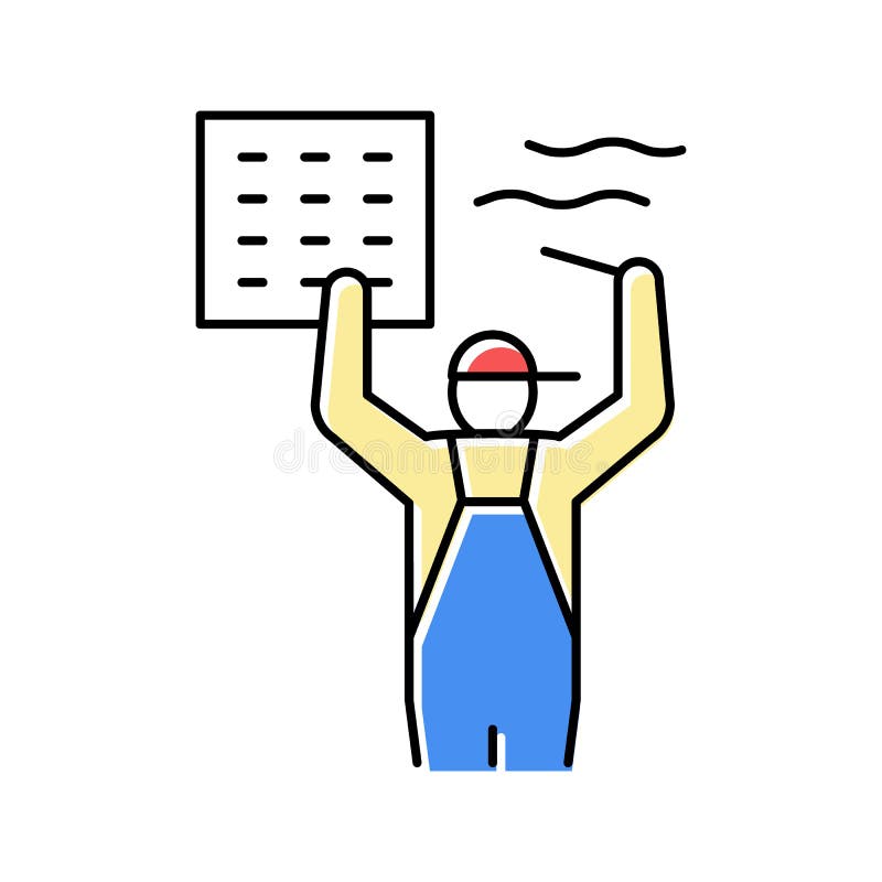 Extractor Fan Replacement Color Icon Vector Illustration Stock Vector ...