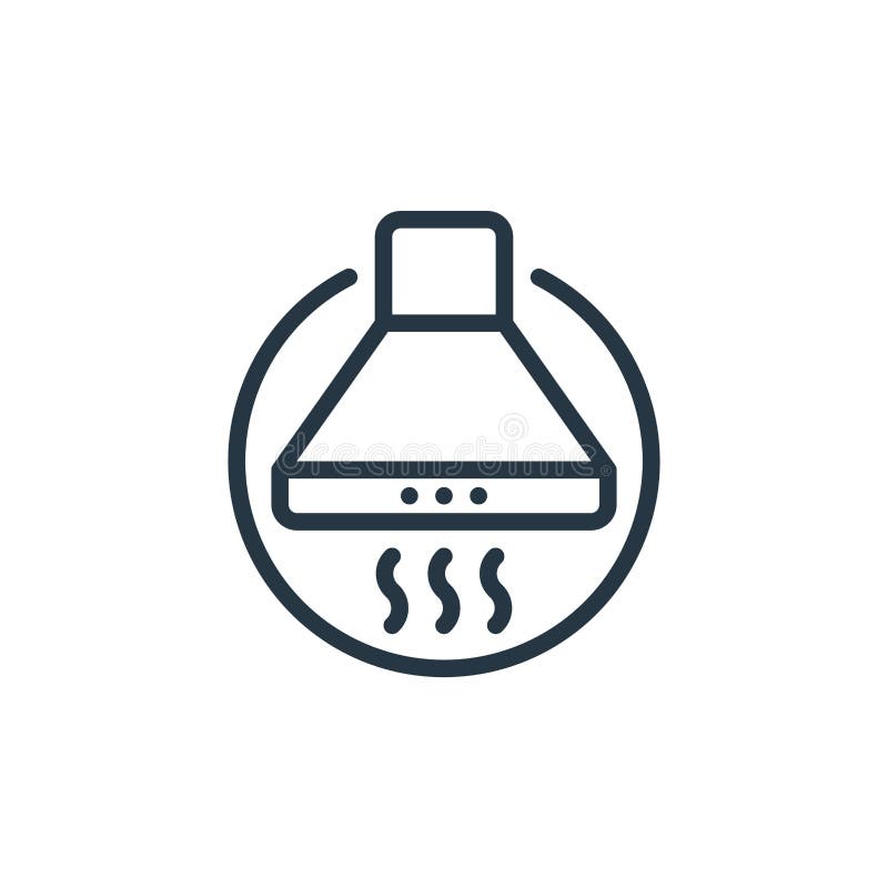 Extractor Hood Icon Vector from Electrical Appliances Concept. Thin ...