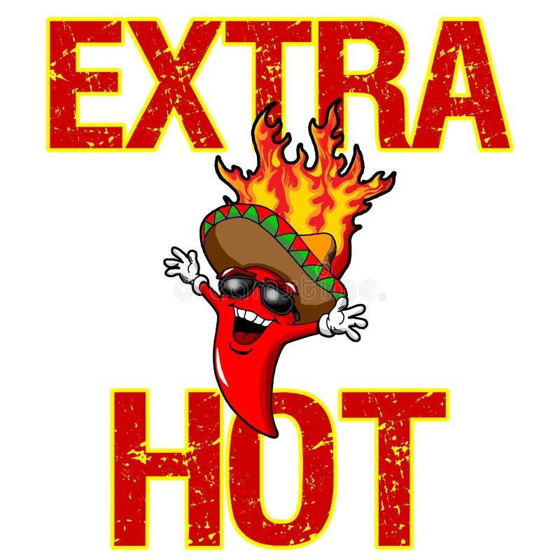 Hot Pepper Clip Art - Extra Hot Pepper Logo - PNG - JPG - Sublimation ...