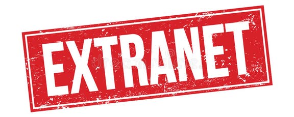 EXTRANET Text on Red Grungy Rectangle Stamp Stock Illustration ...