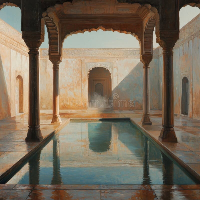 An Extraordinary Architectural Creation, Perhaps a Water Palace or a ...