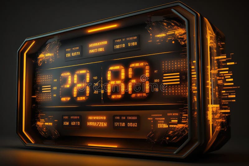 Extraordinary Digital Clock Display with a Time-warping Effect in a ...