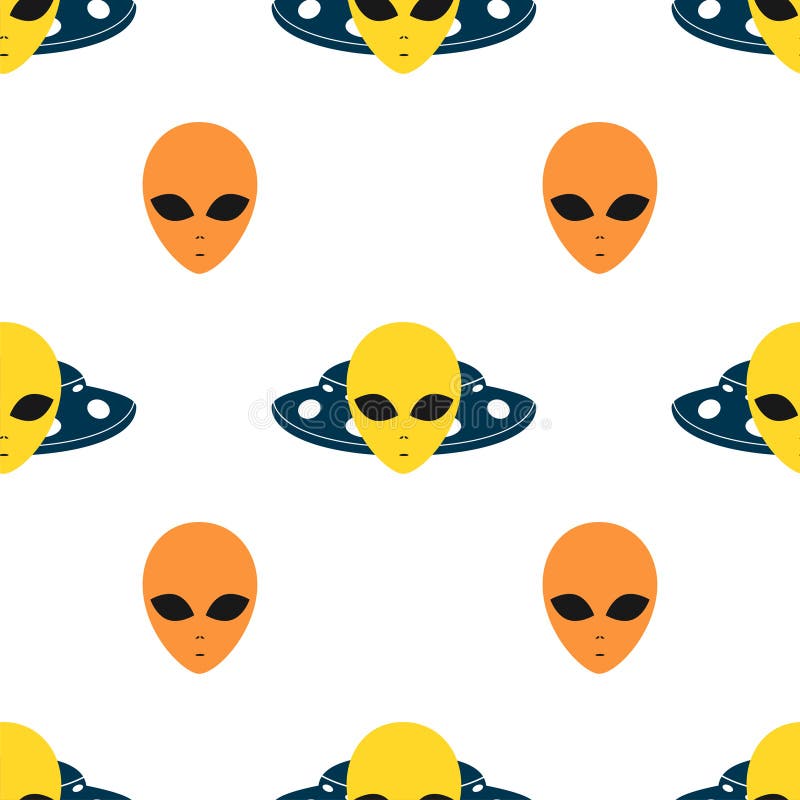 Alien Head Pattern Stock Illustrations – 668 Alien Head Pattern Stock ...