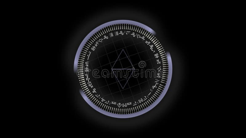 Extraterrestrial Alien HUD in Alpha Channel Stock Video - Video of ...