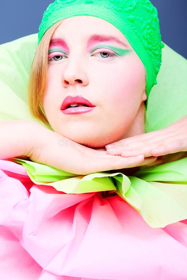 Extravagant stock image. Image of beauty, girl, close - 22355631